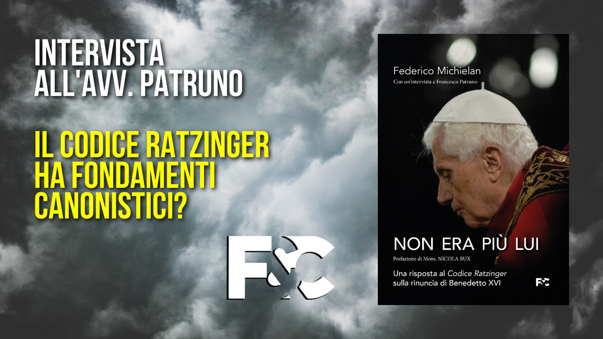 Intervista esclusiva a Francesco Patruno. Il Codice Ratzinger ha fonda ...